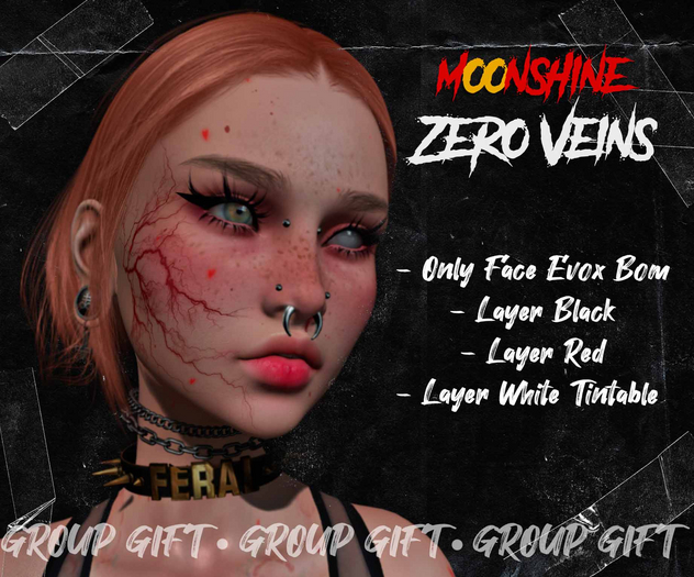 Second Life Marketplace Zera Face Veins Gg